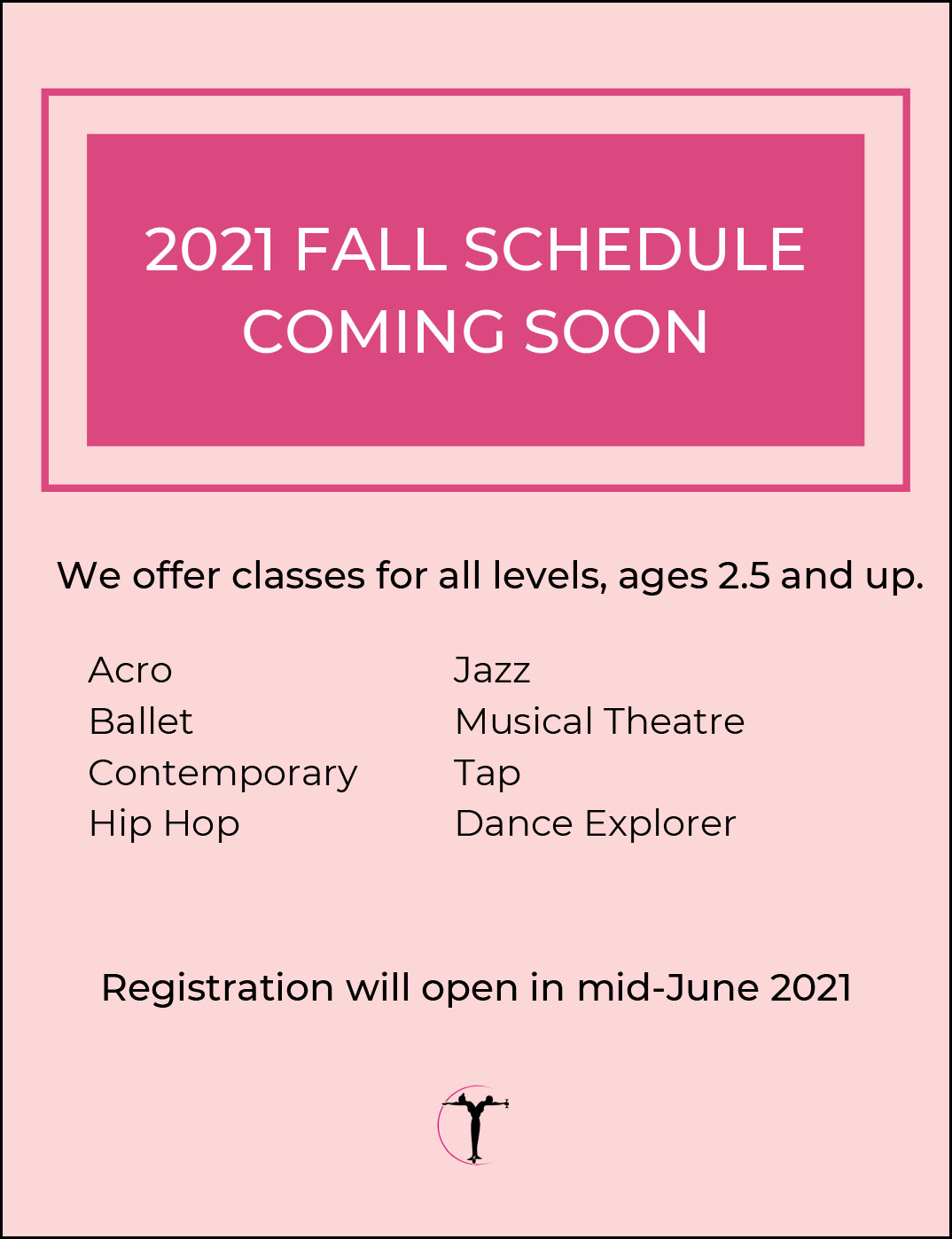 Dance Schedule - Tandem Studios